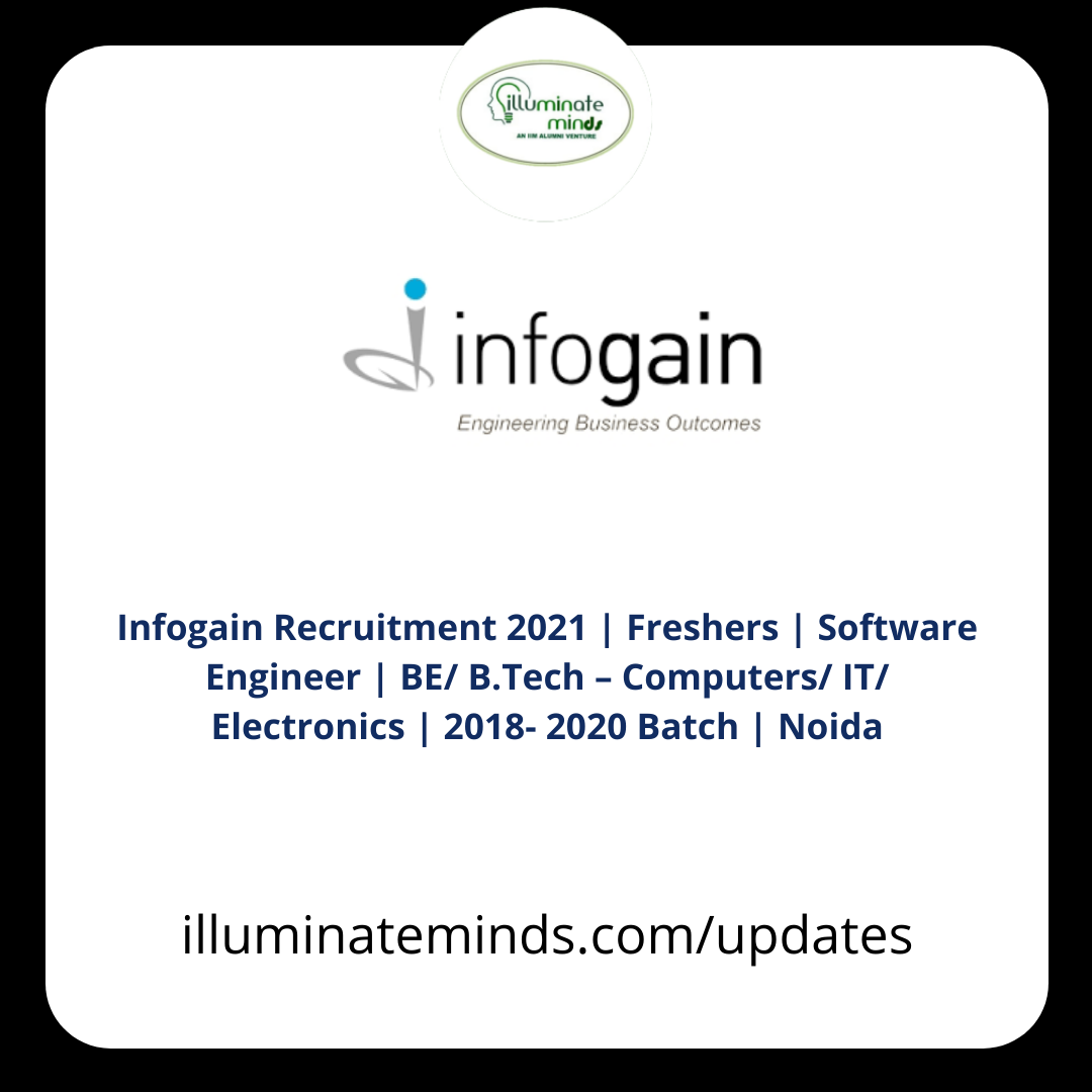 Infogain Recruitment 2021 | Freshers | Software Engineer | BE/ B.Tech ...