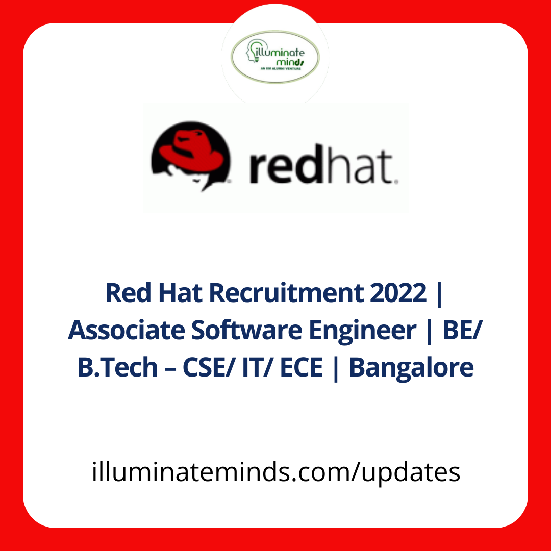 Red Hat Recruitment 2022 | Associate Software Engineer | BE/ B.Tech ...