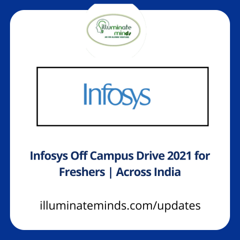 Infosys Off Campus Drive 2021 for Freshers | Across India - Illuminate ...