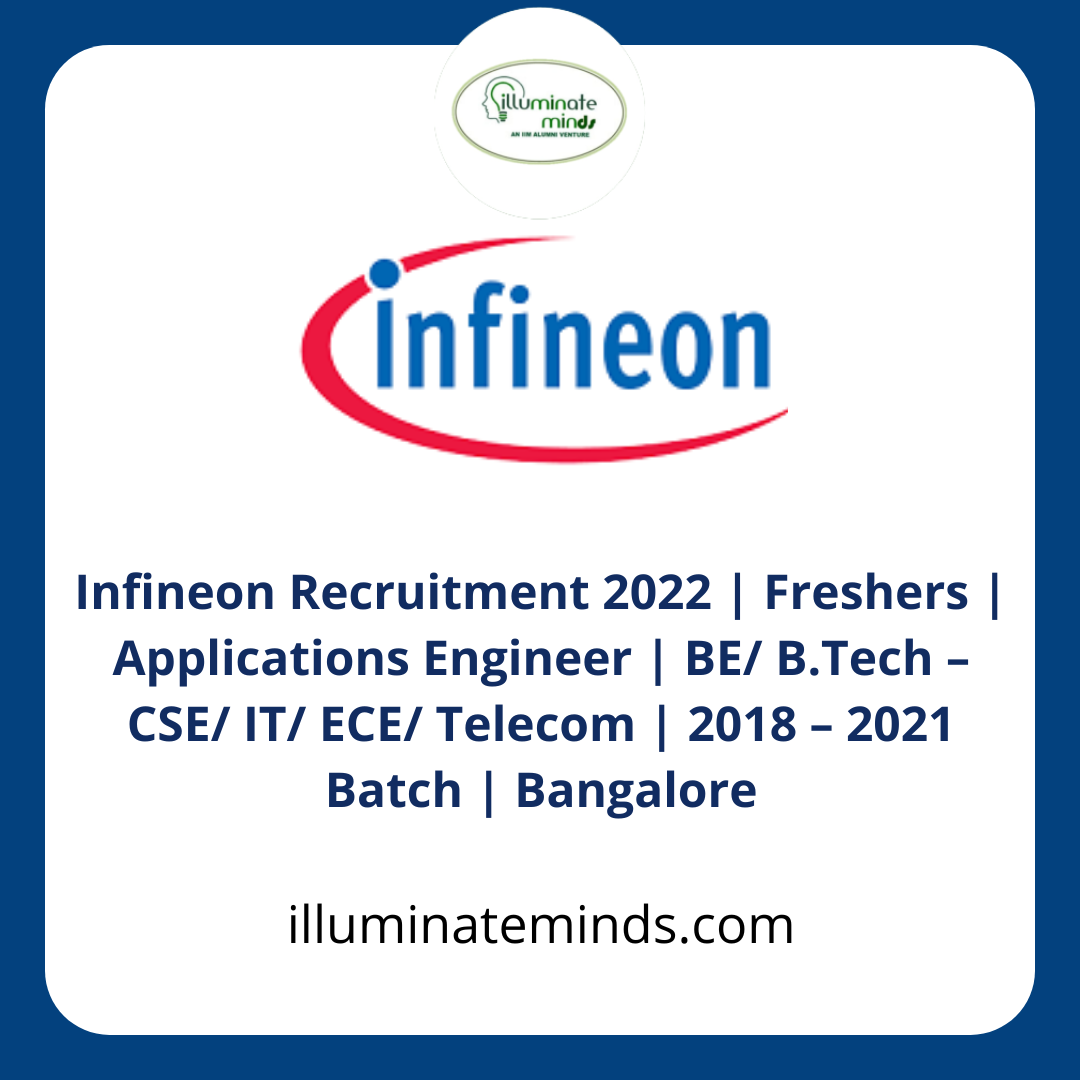Infineon Recruitment 2022 | Freshers | Applications Engineer | BE/ B ...
