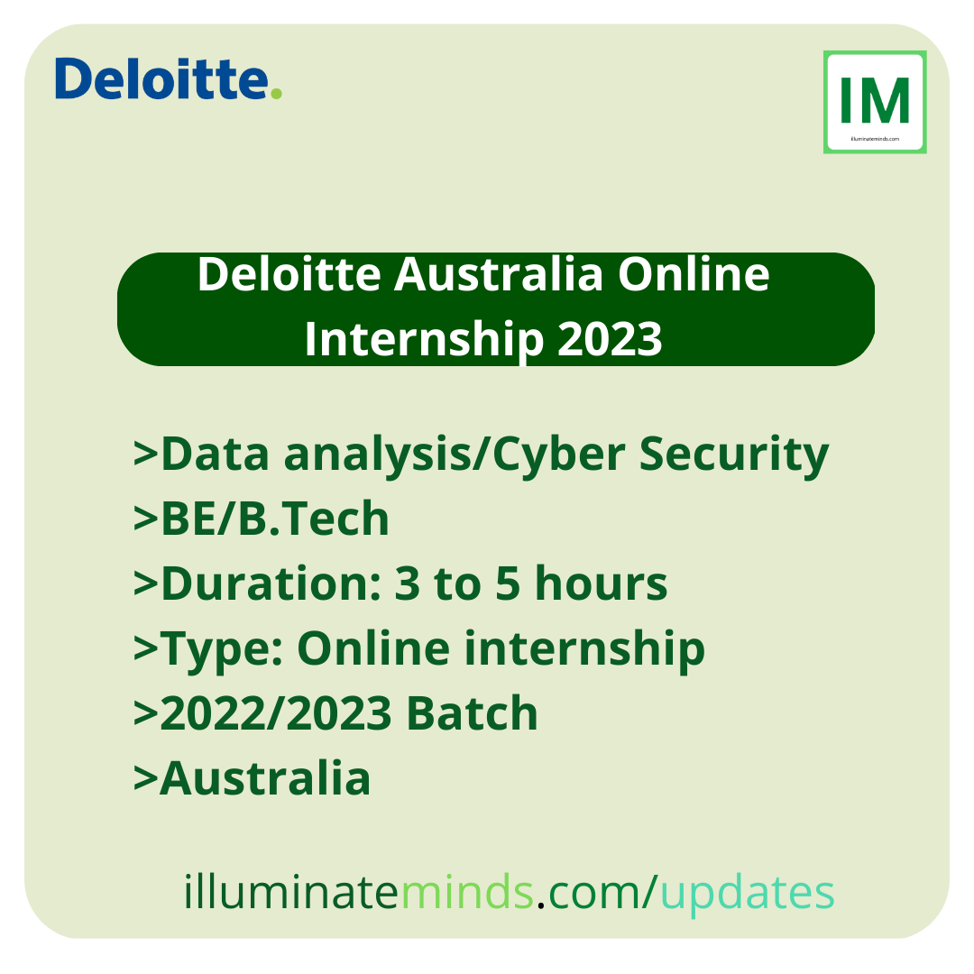 Internships - Illuminate Minds