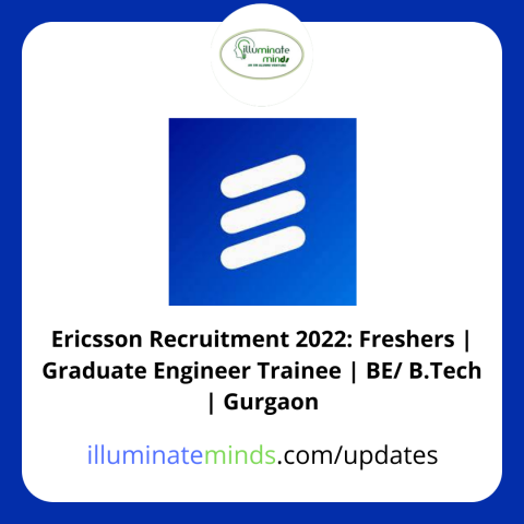 Ericsson Recruitment 2022: Freshers | Graduate Engineer Trainee | BE/ B ...