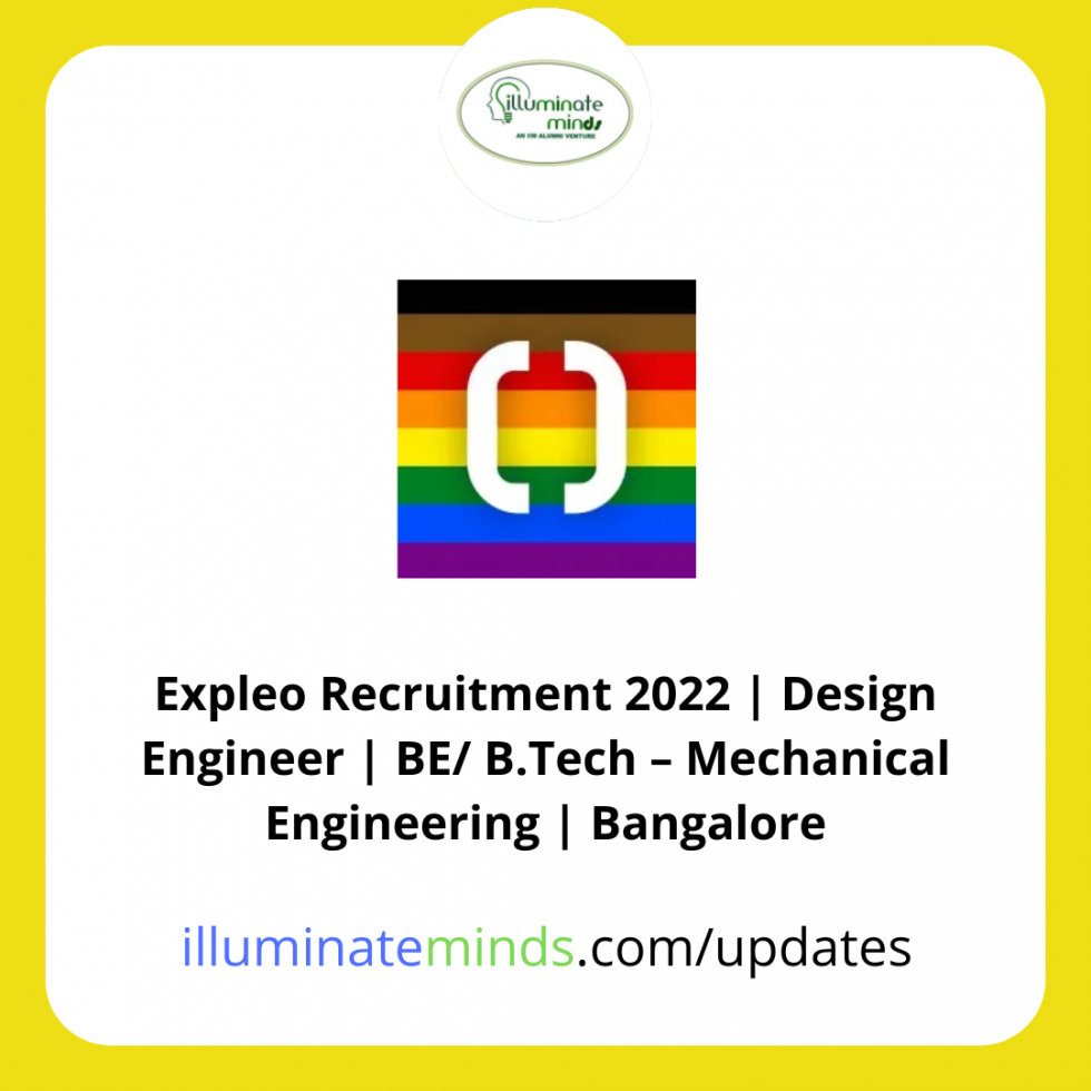 Expleo Recruitment 2022 | Design Engineer | BE/ B.Tech – Mechanical ...