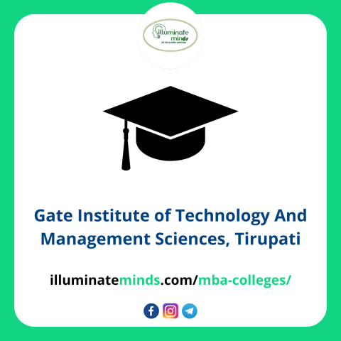 Gate Institute of Technology And Management Sciences, Tirupati ...