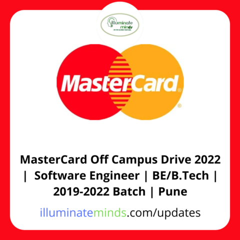 MasterCard Off Campus Drive 2022 | Software Engineer | BE/B.Tech | 2019 ...