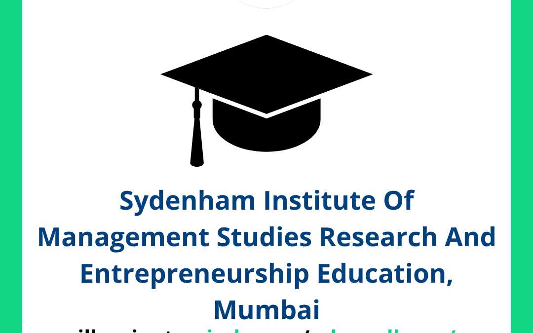 Sydenham Institute Of Management Studies Research And Entrepreneurship ...